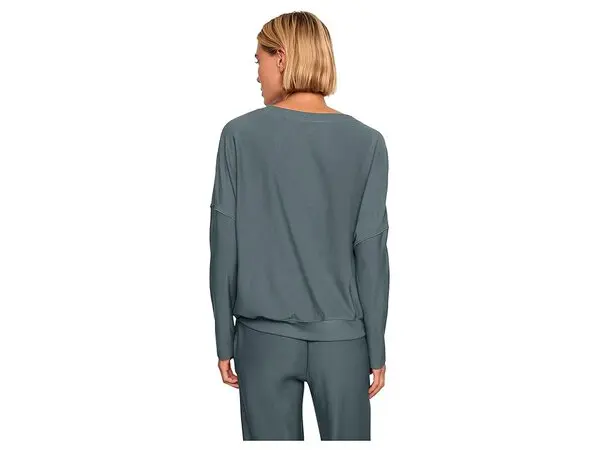 Eberjey Softest Sweats Boatneck Pullover Pajama - Blue