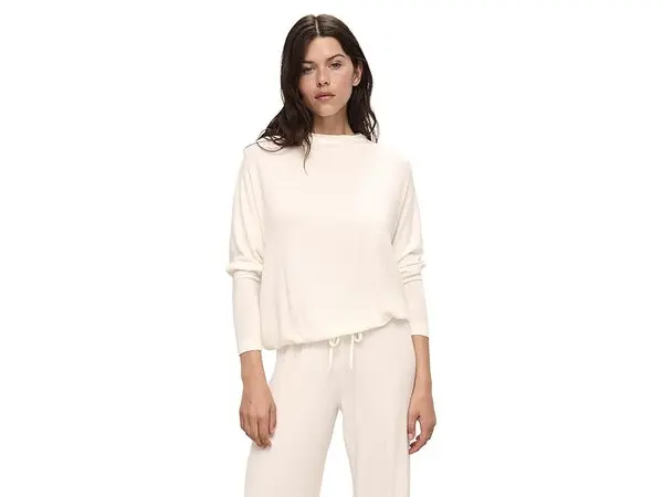 Eberjey Cozy Time Mockneck Pullover - Bone