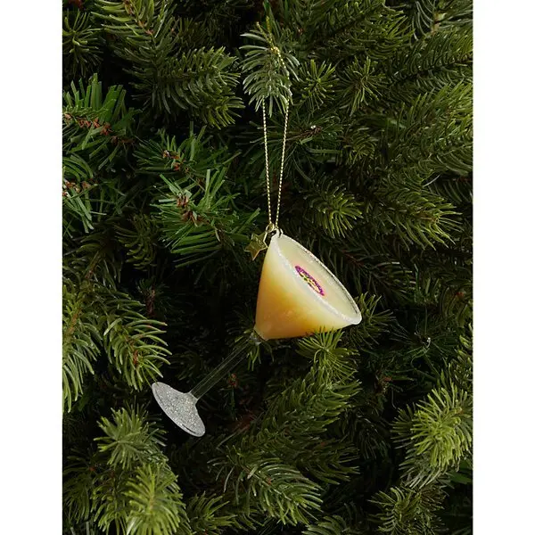 SELFRIDGES EDIT Pornstar Martini Glass Christmas Decoration 5.5cm