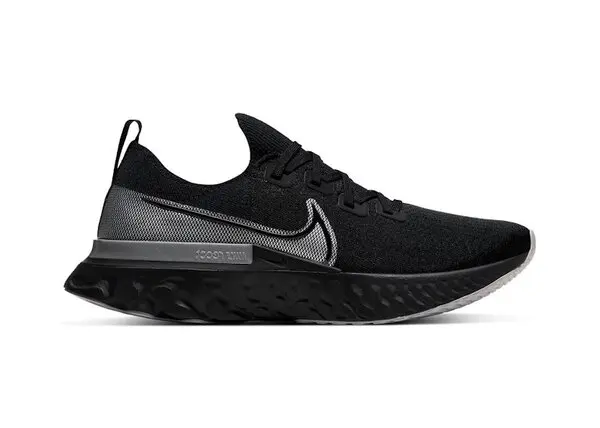 Nike React Infinity Running Sneakers - Black/metallic Silver