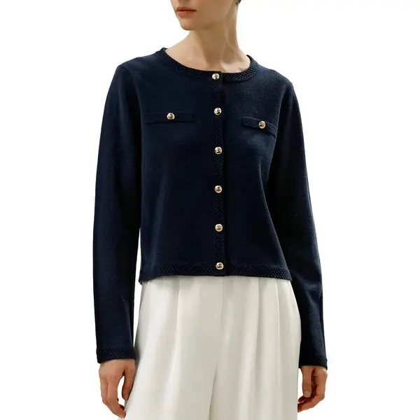 Lilysilk Wool Button-front Jacket