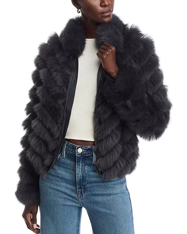 Love Token Faux Fur Reversible Jacket