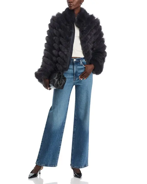 Love Token Faux Fur Reversible Jacket