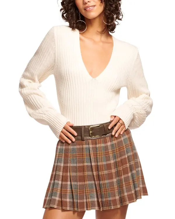 Ramy Brook Derrick Plaid Mini Skirt