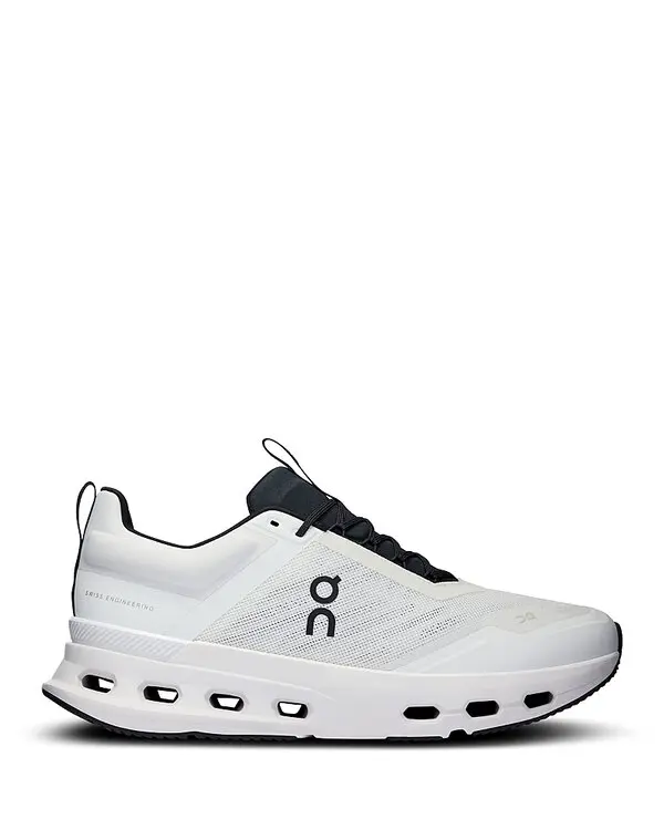 On Cloudnova X Sneakers - White Black