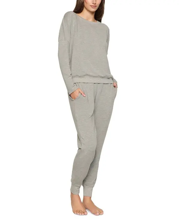 Eberjey Softest Sweats Pullover - Dark Heather