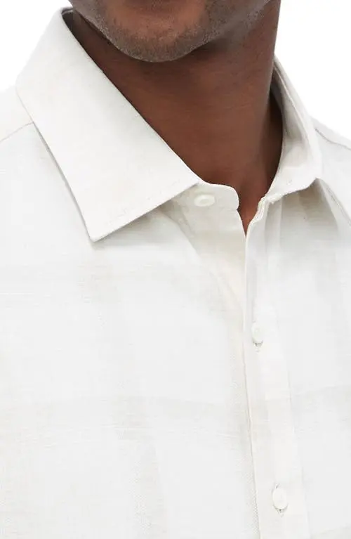 Bugatchi Julian Shaped Fit Plaid Button-up Shirt - Desert