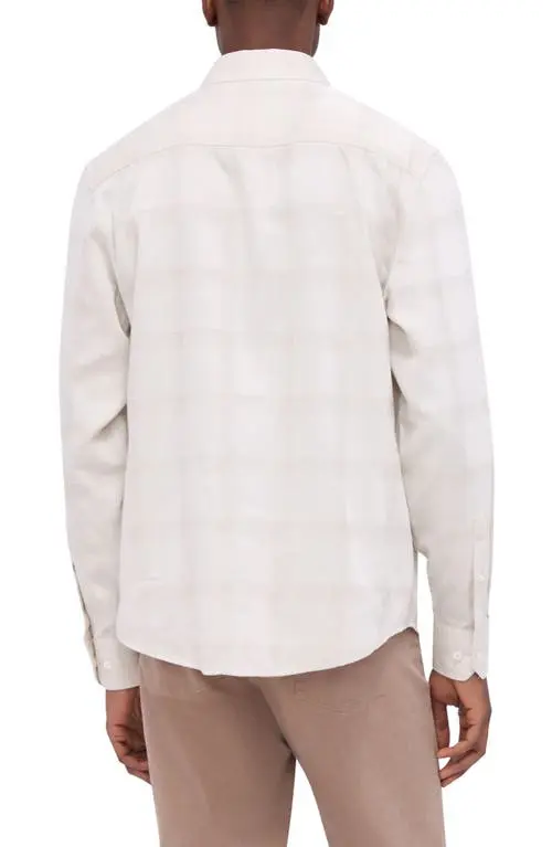 Bugatchi Julian Shaped Fit Plaid Button-up Shirt - Desert