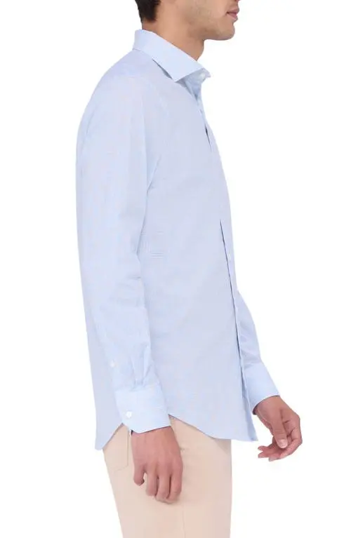Bugatchi Axel Shaped Fit Button-up Shirt - Ice