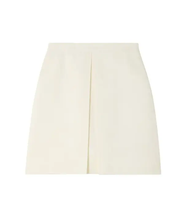 LIBEROWE Alex Layered Wool-crepe Mini Skirt