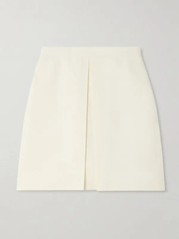 LIBEROWE Alex Layered Wool-crepe Mini Skirt
