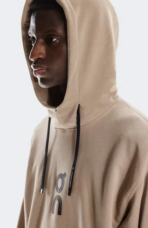 On Club Oversize Organic Cotton Blend Hoodie - Desert