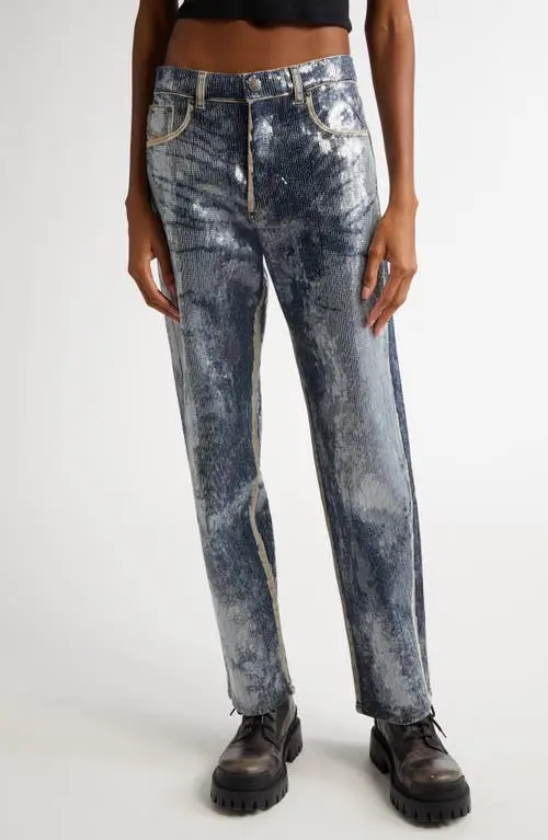DIESEL® D-ark Sequin Bootcut Jeans