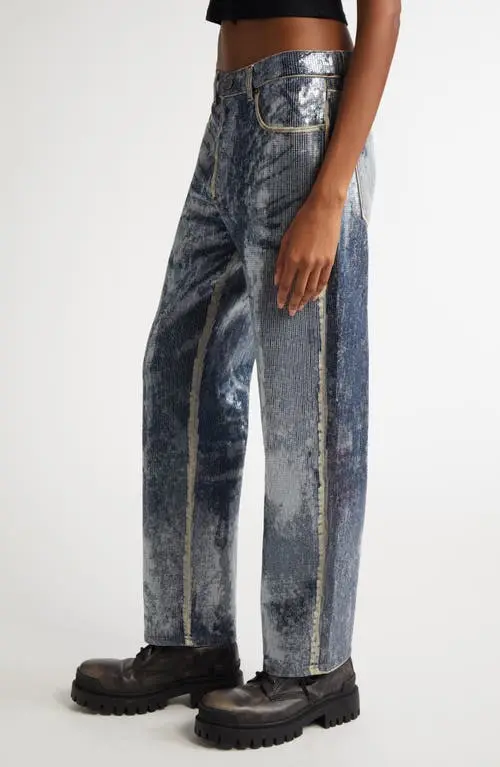 DIESEL® D-ark Sequin Bootcut Jeans