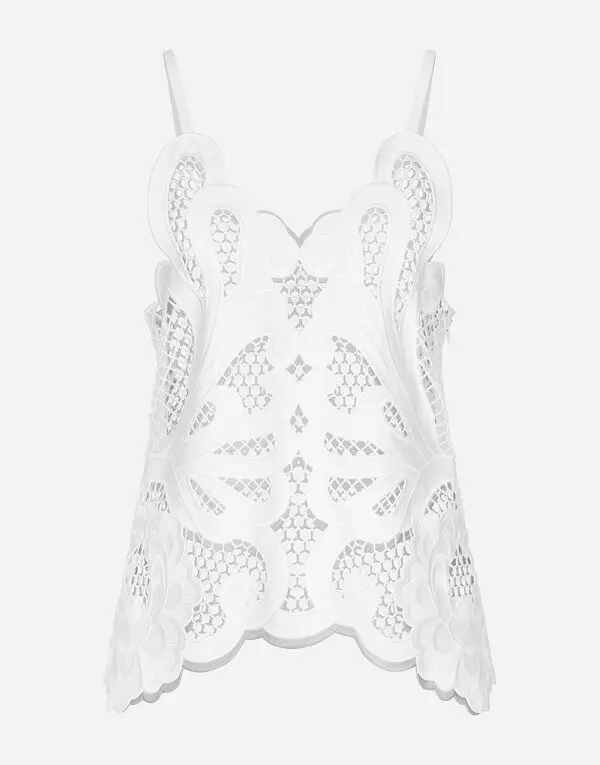 Dolce & Gabbana Cotton Top With Cut-out Detailing