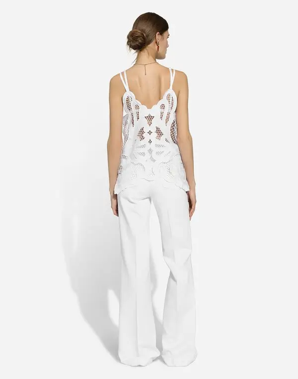 Dolce & Gabbana Cotton Top With Cut-out Detailing