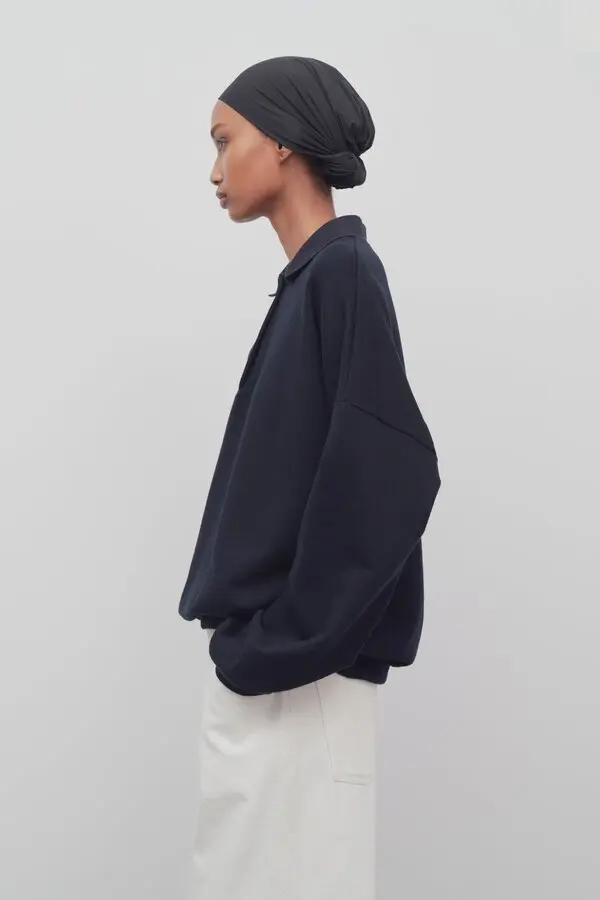 THE ROW Corzas Sweatshirt In Cotton - Dark Navy