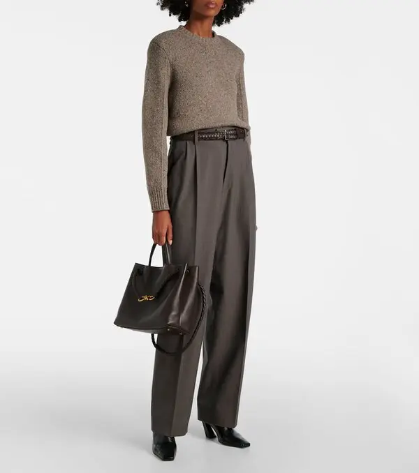 Bottega Veneta Wool-blend Sweater - Grey