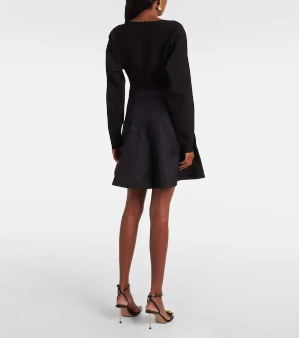 Ulla Johnson Aremi Twill-trimmed Minidress