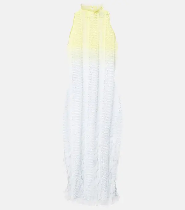 ROBERTA EINER Angel Ombre Knitted Midi Dress - Multicoloured