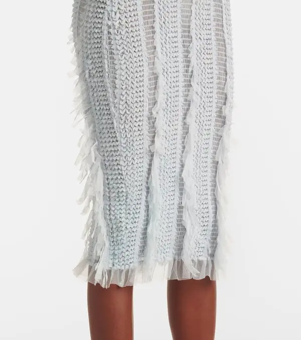 ROBERTA EINER Angel Ombre Knitted Midi Dress
