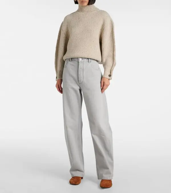 Bottega Veneta Mid-rise Wide-leg Jeans
