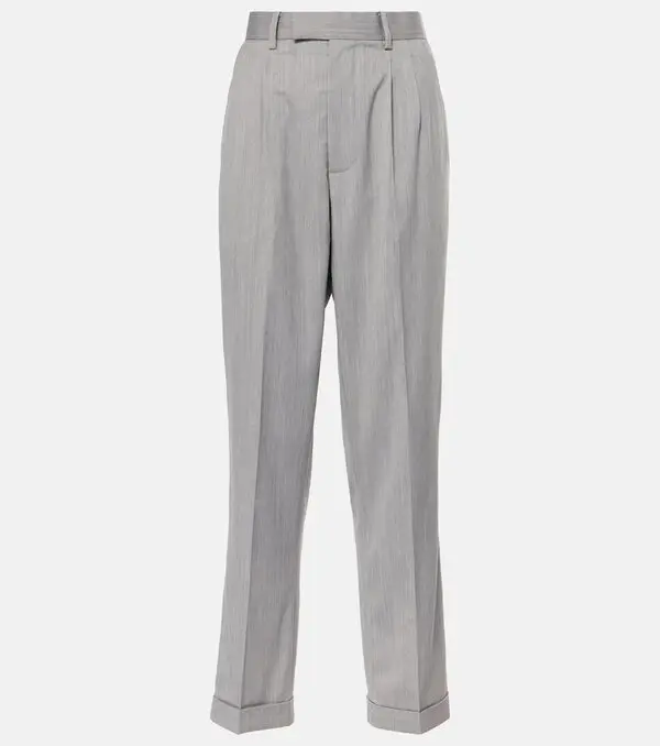JACQUES WEI Wool Straight Trousers