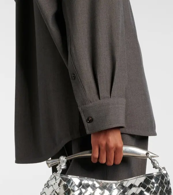 Bottega Veneta Oversized Wool-blend Shirt