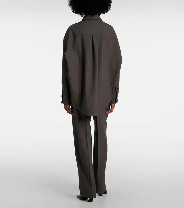 Bottega Veneta Oversized Wool-blend Shirt