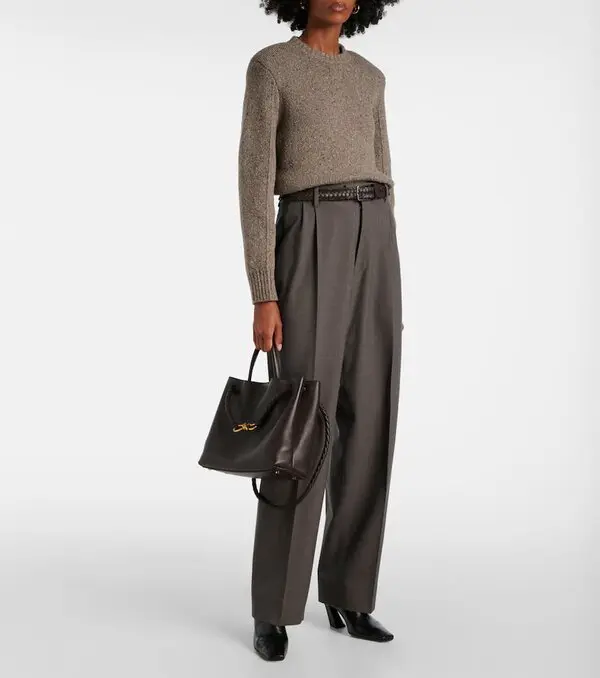 Bottega Veneta Mid-rise Straight Pants