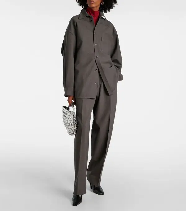 Bottega Veneta Mid-rise Straight Pants