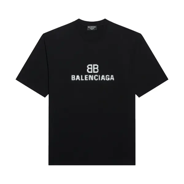 Balenciaga Bb Pixel T-shirt - Black