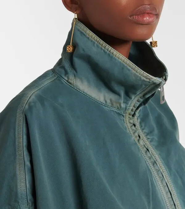 Loewe Balloon Cotton Gabardine Jacket - Blue | Editorialist