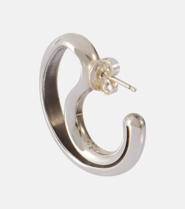Bottega Veneta Drop Large Sterling Earrings - Silver