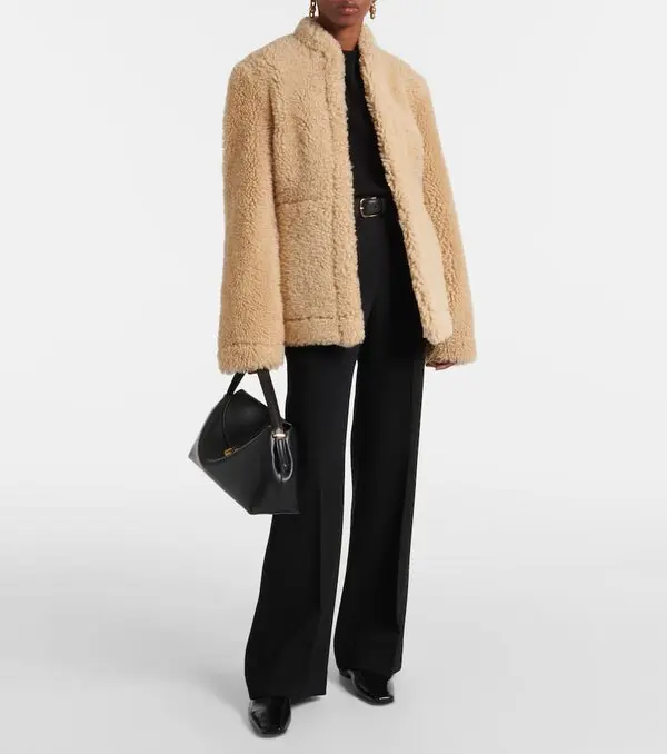 TOTEME Shearling Jacket - Beige