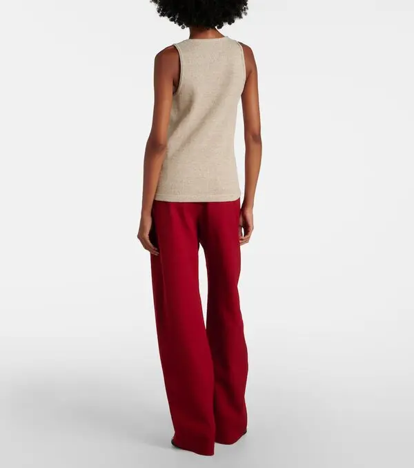 Bottega Veneta Ribbed-knit Tank Top - Beige