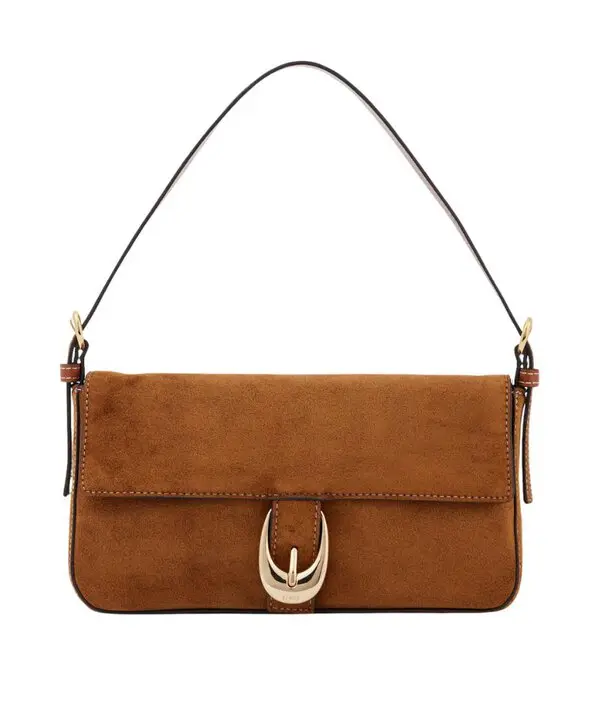 Staud Harlow Suede Shoulder Bag - Brown