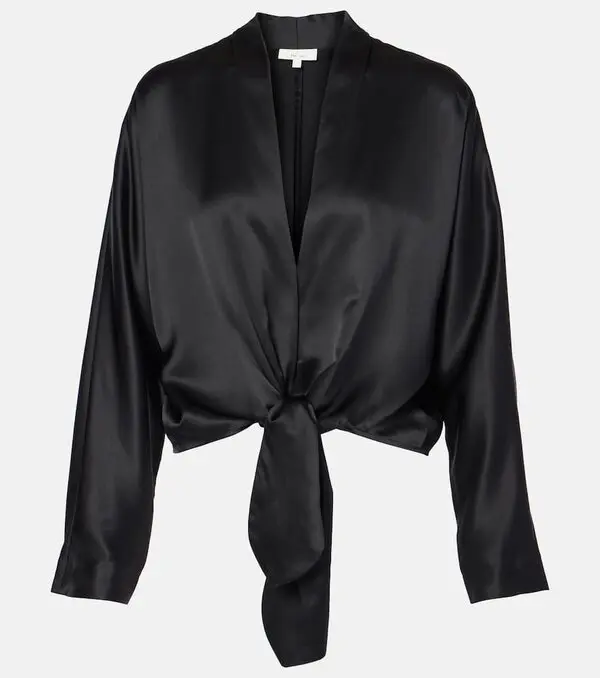 THE SEI Tie-front Blouse