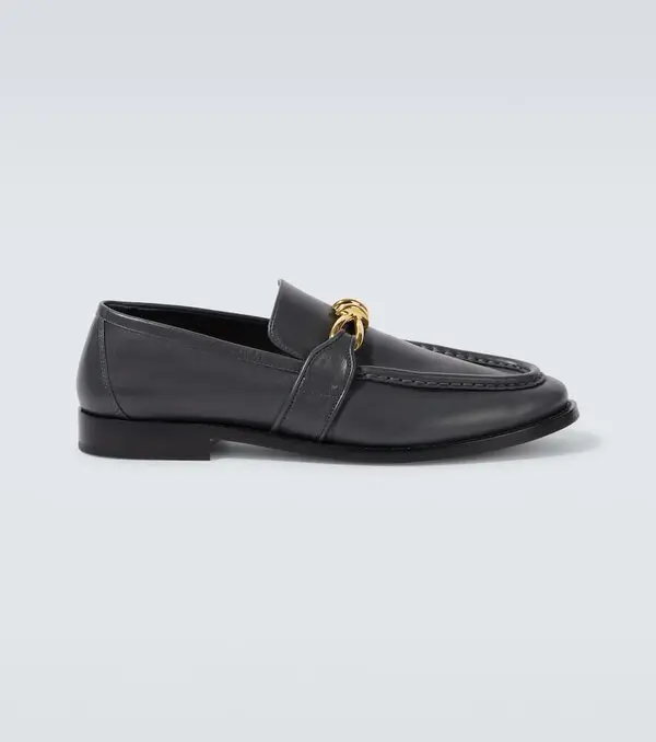 Bottega Veneta Astaire Knot Leather Loafers