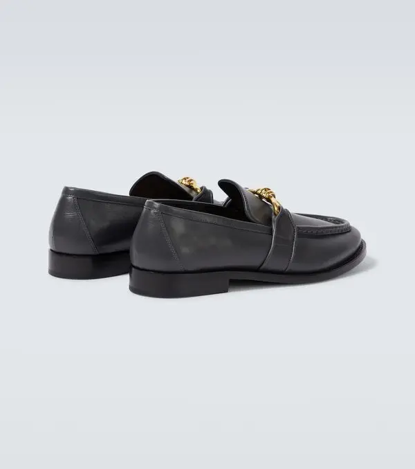 Bottega Veneta Astaire Knot Leather Loafers