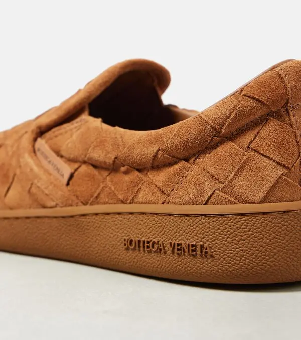 Bottega Veneta Sawyer Suede Slip-on Sneakers - Brown