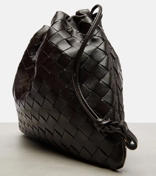 Bottega Veneta Medium Leather Clutch - Brown
