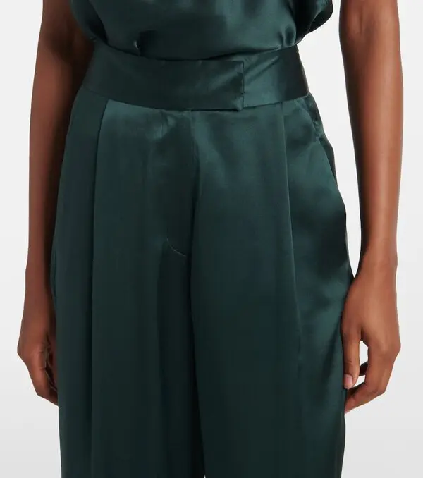 THE SEI Pleated Wide-leg Pants - Green