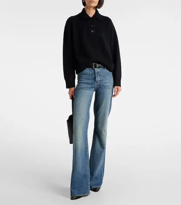 NILI LOTAN Renata Cashmere Turtleneck Sweater