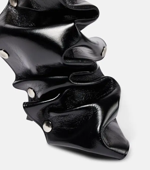 Y/project Snap 100 Leather Knee-high Boots - Black