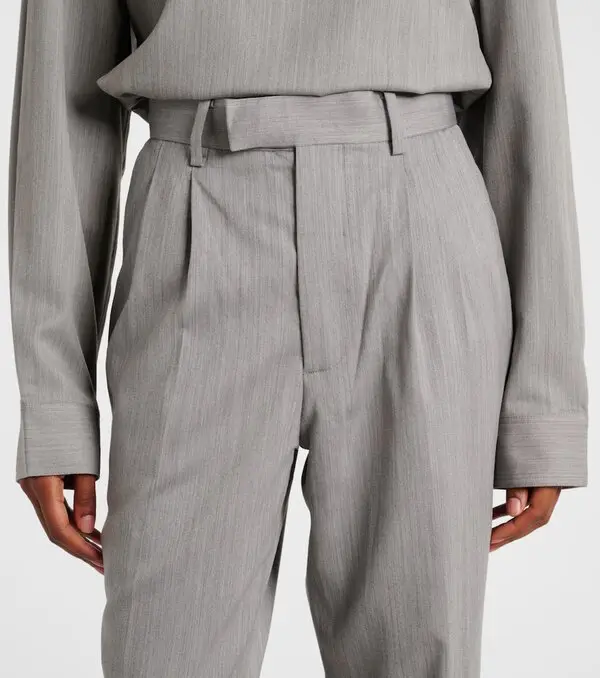 JACQUES WEI Wool Straight Trousers