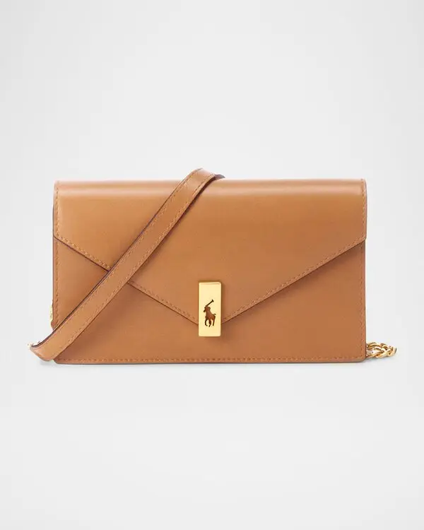 Polo Ralph Lauren Leather Wallet On Chain