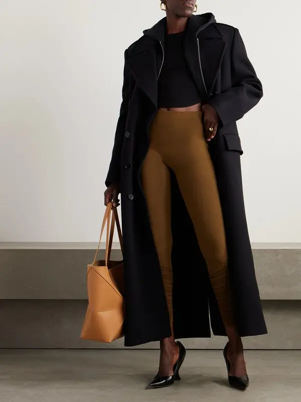 Wolford Perforated Wool-blend Leggings