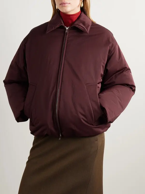 Bottega Veneta Intrecciato Leather-trimmed Down Jacket