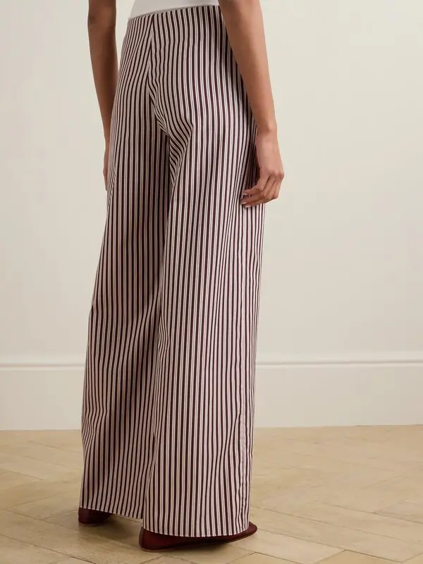 LIBEROWE The Vanguard Striped Cotton-poplin Pants
